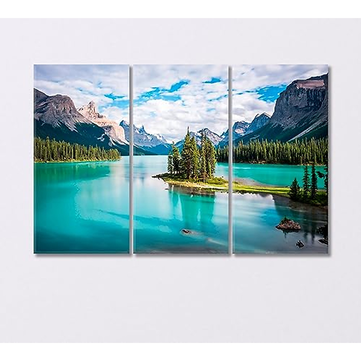 Jasper National Park with Maligne Lake Canada Canvas Print 1 Panel / 36x24 inches