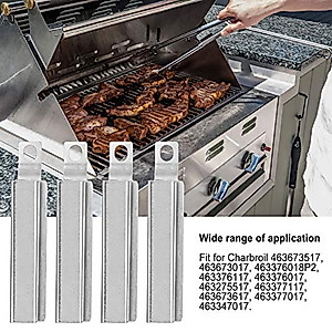 Fdit 4 Set Stainless Steel Adjustable Crossover Tube Channel Burners Stove Repair Part Kit Tube Replacement for Charbroil 463673517