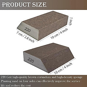 M-jump 8 Pack Single Sanding Sponge Kit- 60/80/120/220- Coarse Medium Fine Grit,Washable and Reusable Sanding Blocks for Wood-Working Sanding Metal Polishing