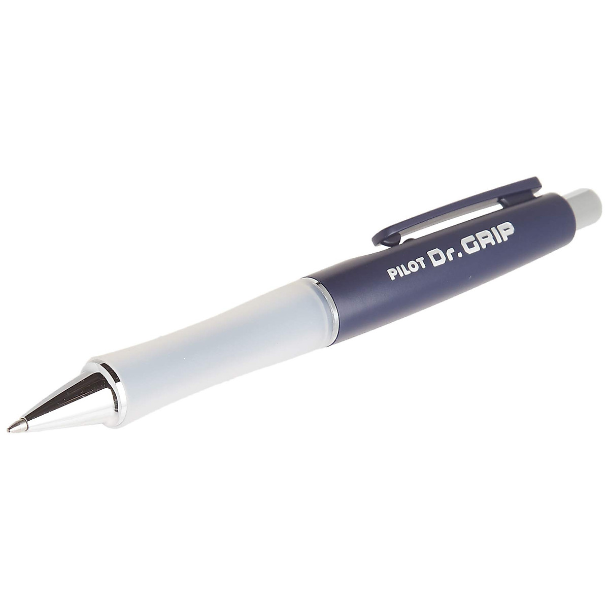 PILOT Dr. Grip Refillable & Retractable Ballpoint Pen, Medium Point, Navy Barrel, Blue Ink, Single Pen (36101)