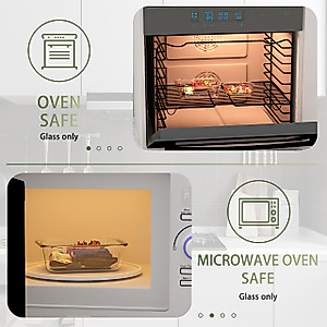 ZRRHOO 10 Pack Glass Food Storage Containers with Lids, Freezer Meal Prep Containers (Built in Vent), Green Kitchen Style Bento Boxes for Storage, BPA Free & Leak Proof (Green)