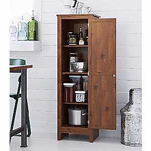 Ameriwood Home Single Door Pantry, Old Fashioned Pine
