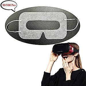 YinQin 100PCS Disposable VR Mask Universal Cover Mask for VR Mask Cover Sanitary VR Mask, VR Mask Rift, VR Eye Cover Pad, White