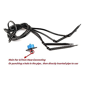 AMBAYZ Hose Connector Adapter 4 Black Drip Arrow Launcher Kit Strawberry Irrigation System Drip Irrigation Launcher Kit Potted Plant Wate+ 8L/H Pc Dripper/30Pcs