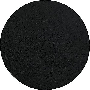 Bright House Solid Color Round Shape Area Rugs Black - 3' Round