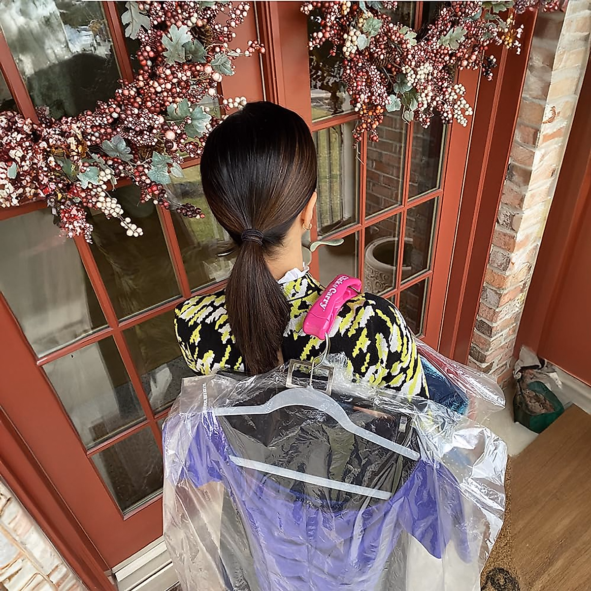 Click & Carry Grocery Bag Carrier, 2 Pack, Black - As seen on Shark Tank, Soft Cushion Grip, Hands Free Grocery Bag Carrier, Plastic Bag Holder, Haul Sports Gear, Click and Carry with Ease