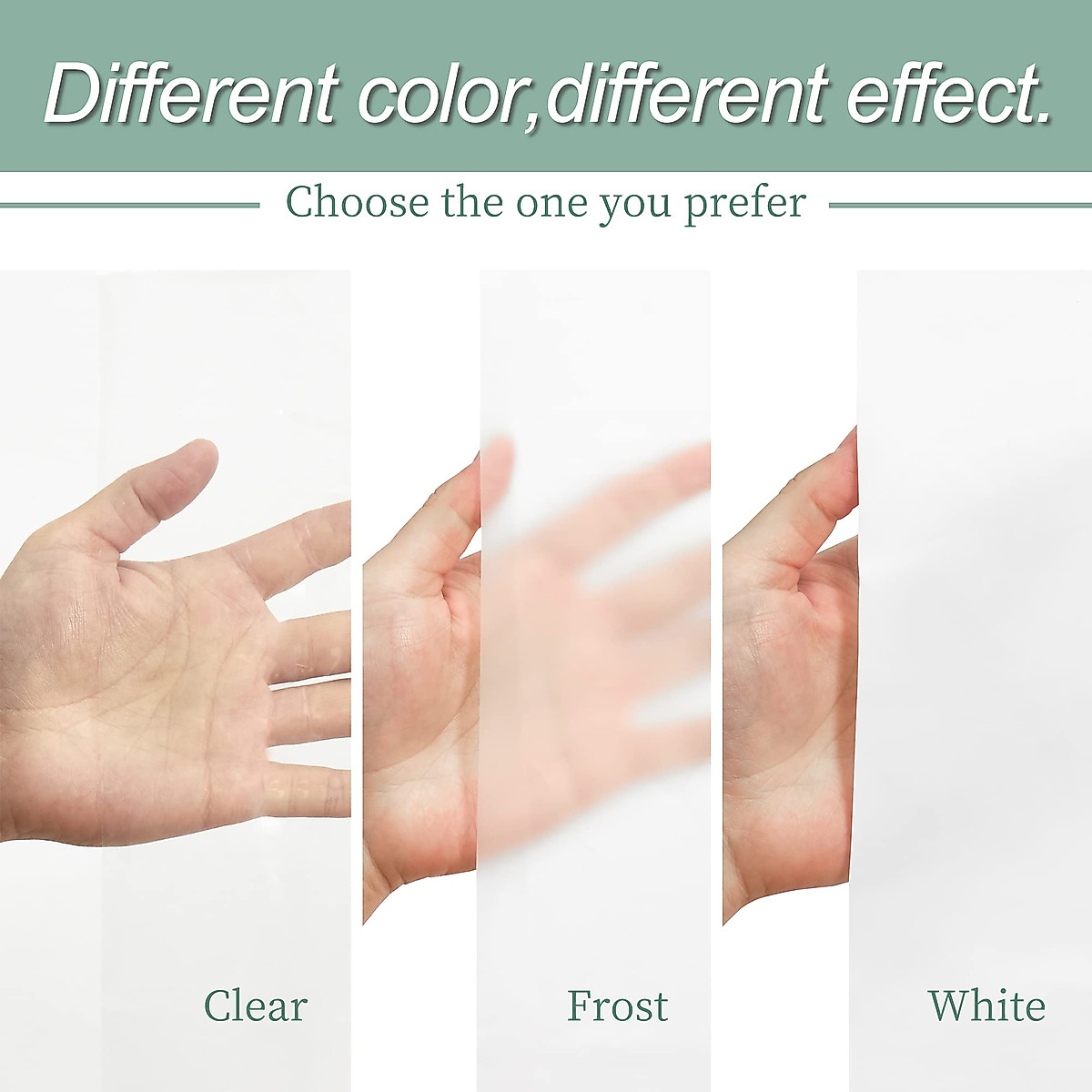 Mrs Awesome Shower Curtain Liner with Magnets: 72 x 72 Clear PEVA Plastic Shower Curtain for Bathroom, Lightweight & Waterproof, 72 x 72, Clear