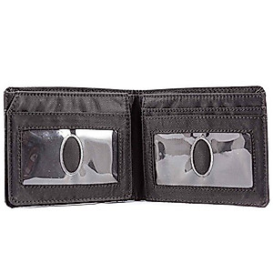 Big Skinny Men's L-Fold Passcase Slim Wallet, Holds Up to 30 Cards, Black