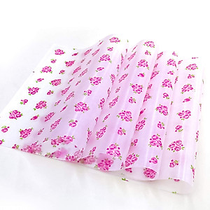 PRECUMELO Valentine's Day Wax Paper Sheets Deli Wraps Paper Sheets Basket Liners Squares Baking Paper Colored Parchment Paper Greaseproof for Food,Handmade Soap,Cookies (100 sheets, Rose)