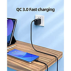 5FT Fast Quick 3.0 Wall Charger Fit for Samsung Galaxy J7 / J3 / J8 / J6 / J6+ / J5 / J4 / J4+ / J2 / J1 / Prime/Pro / J7 Sky Pro 2018 2017 Phone AC Adapter Power Supply Cord