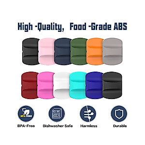 Beonsky 12 Colors New Upgrade Magnetic Slider Replacement Block, Compatible with YETI Lids 10 oz, 14 oz, 16 oz, 20 oz, 26 oz, 30 oz (2*Black)