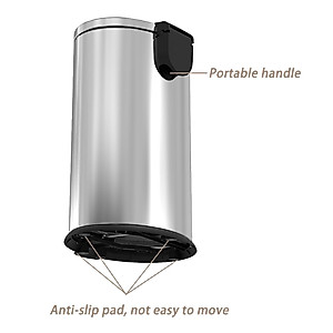 KOOMADE Kitchen Trash Can with Lid, 40 Liter/10.5 Gallon Stainless Steel Trash Can, Oval Step Garbage Can, Soft Close Trash Bin for Bathroom Home Office