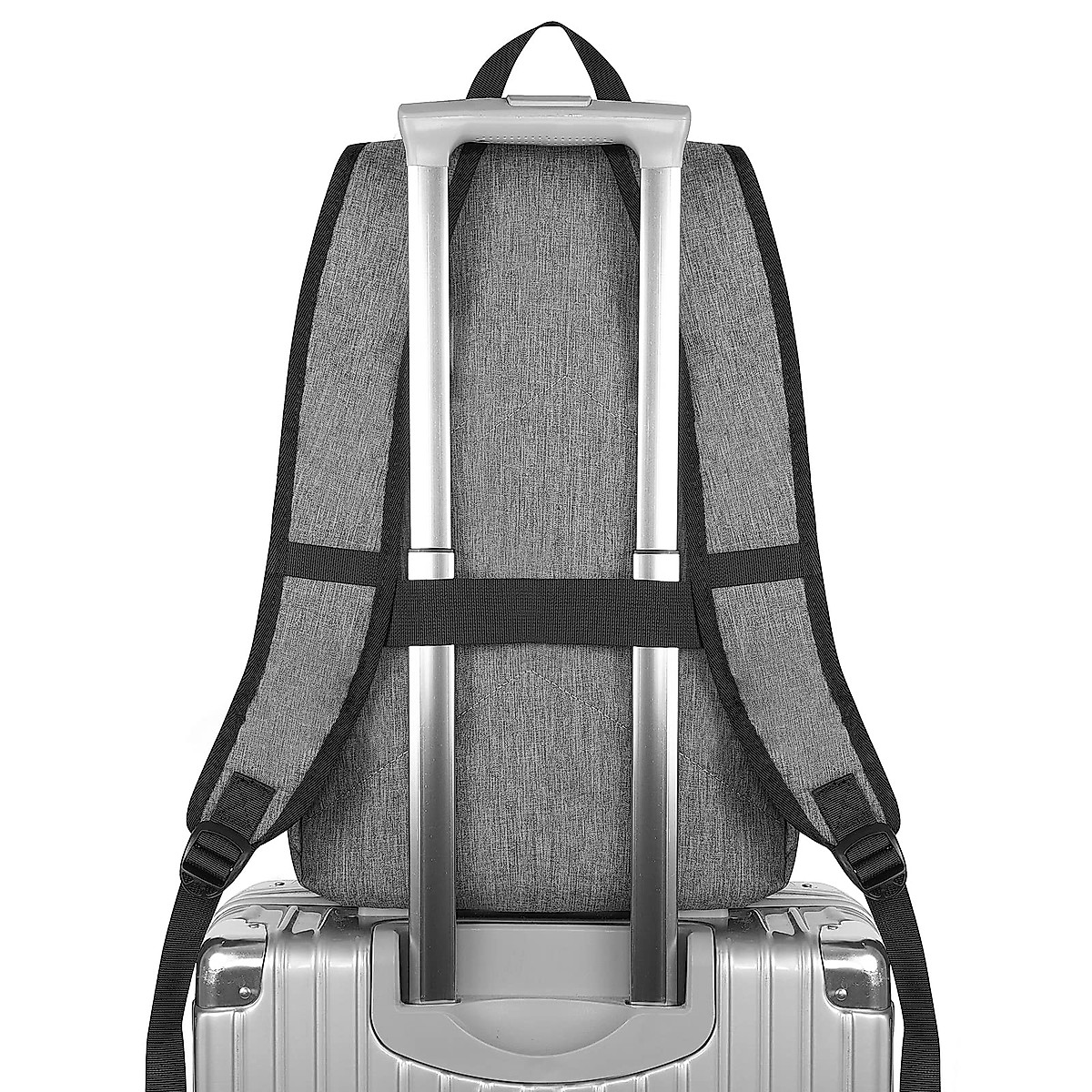 Mancro Work Backpack for Men, 15.6 inch Business Slim Laptop Backpack, Travel Computer Bag Daypack for 15.6 in Laptop