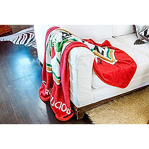 Heinz Ketchup Logo Plush Throw Blanket | Cozy Sherpa Wrap Covering for Sofa, Bed | Super Soft Lightweight Fleece Blanket | Geeky Home Decor | 45 x 60 Inches