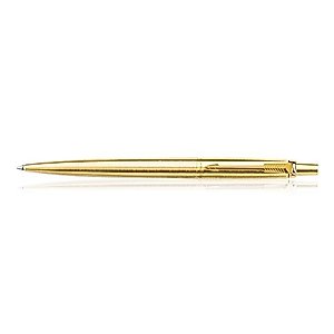 Parker Jotter Gold GT Ball Pen BP (Gold Trim & Body) - New + Quink Blue Ink