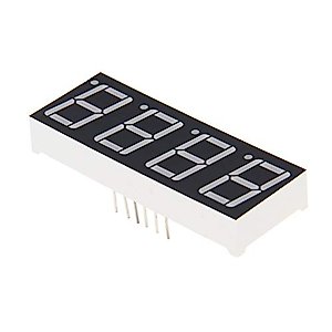 Bettomshin 5Pcs LED Digital Tube Common Anode 12 Pin 4 Bit 1.98 x 0.75 x 0.31inch(LxWxH) 0.56" Red Display Digital Tube 5641BH