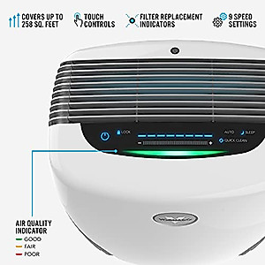Vornado PCO575DC Air Purifier with True HEPA and Carbon Filtration to Capture Allergens, Smoke, Odors, and Patented Silverscreen Technology Attacks Viruses, Whole Room, White