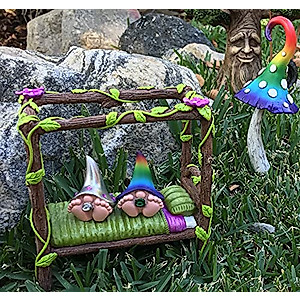 Miniature Baby Gnome “Toby” – The Baby Gnome with The Polka Dot Blue Hat for The Fairy Garden