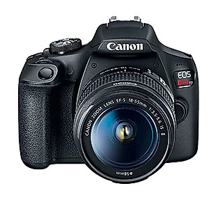 Canon EOS Rebel T7 DSLR Camera with 18-55mm Lens + 128GB Memory + Case + Filters + Tripod + 3 Piece Filter Kit + More (24pc Bundle)