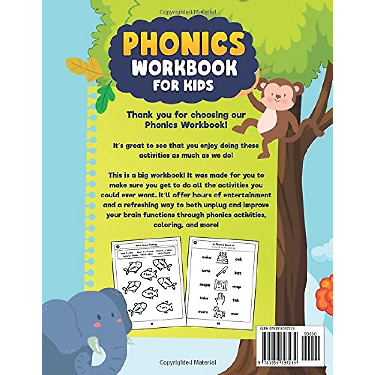 Phonics Workbook for Kids 4-6: More Than 80 Pages to Learn Letters, New Words, Practice Letter Sounds, Practice Reading and More! | Phonics Activities ... for Little Readers and Kids Ages 4, 5 & 6