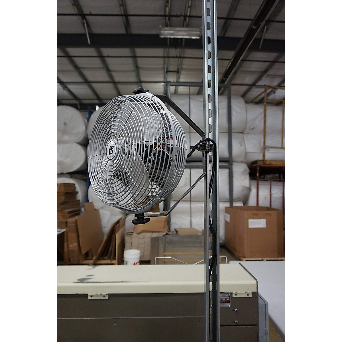 TPI Corporation U12-TE Industrial Workstation Fan, Mountable, Single Phase, 12" Diameter, 120 Volt
