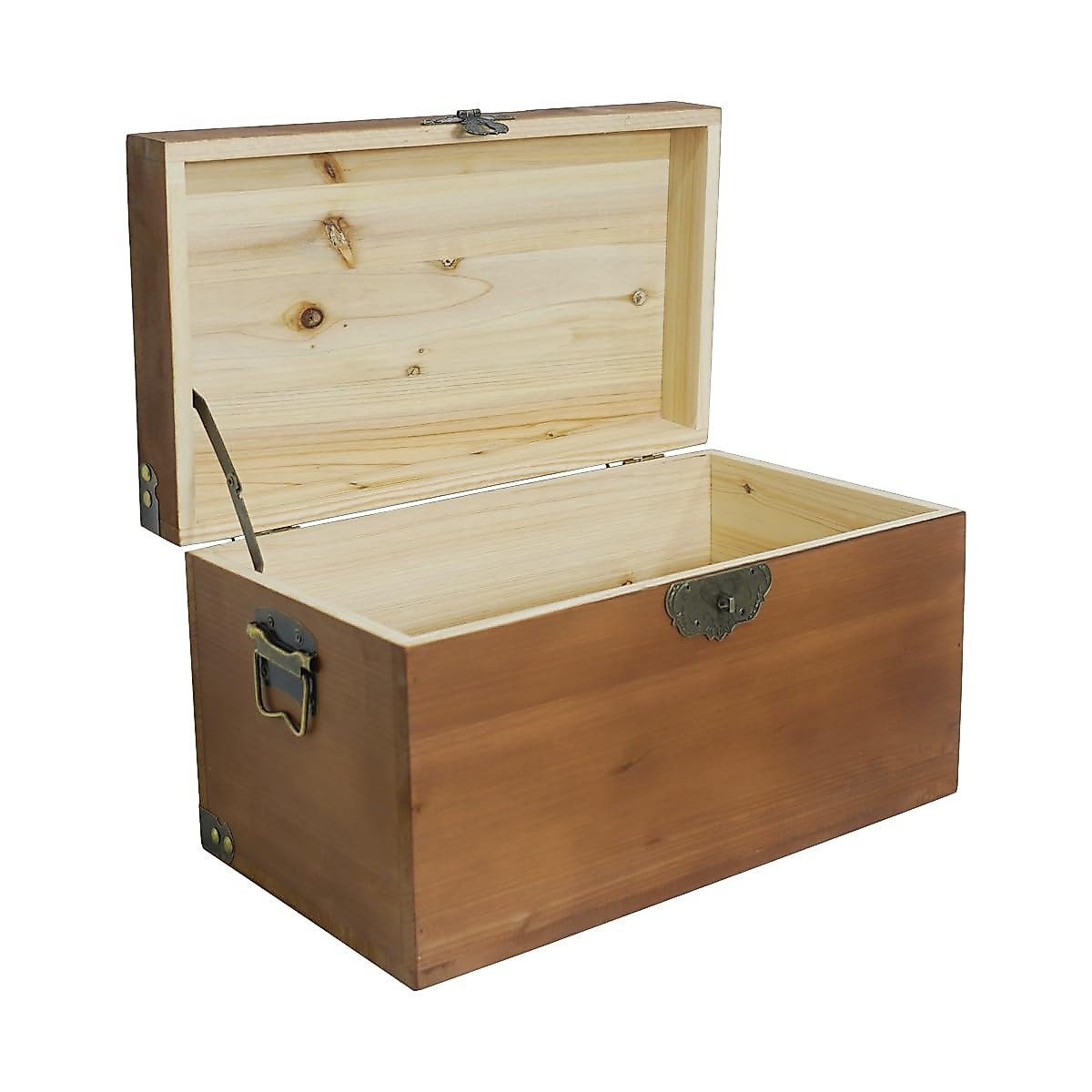 Kepciti Solid wood storage box, decorative props storage box, jewelry storage box, manual storage box with lid
