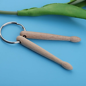 AKTAP Drum Jewelry 3D Drum Sticks Music Charm Key Ring Musical Instruments Gift For Drummers