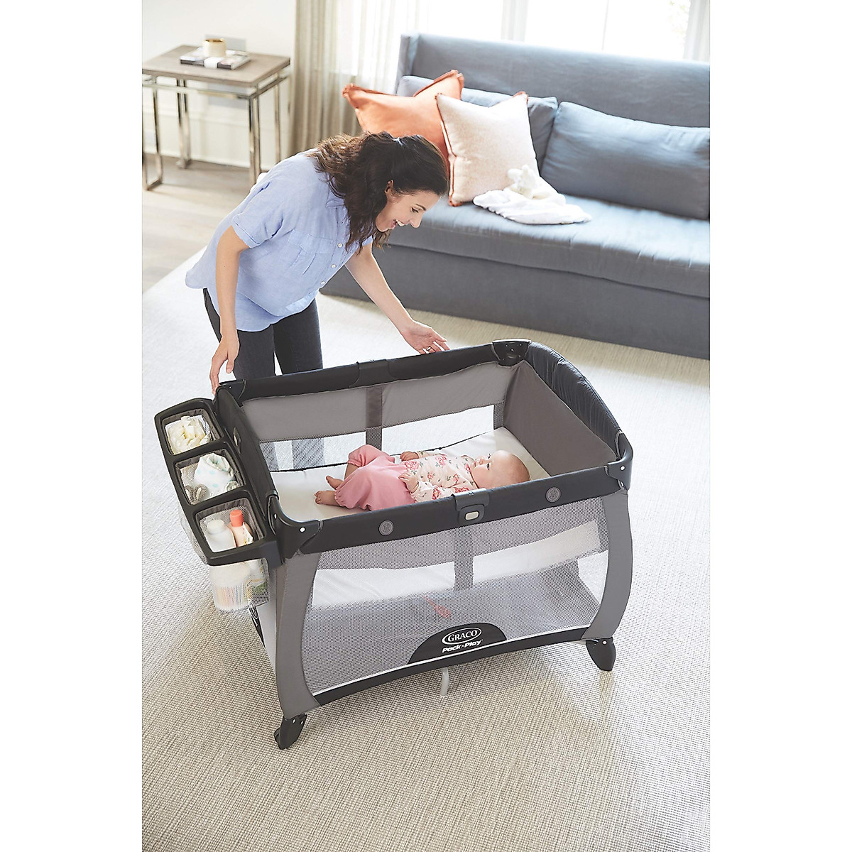 Graco Pack 'n Play Playard Quick Connect Portable Seat Deluxe, McKinley