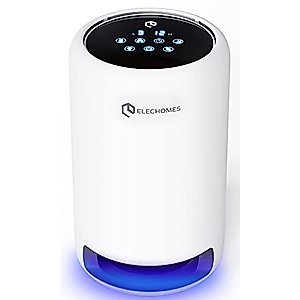Elechomes OX300 HEPA Air Purifier for Home with 4-Stage Filtration, 12H Timer, LED Display, Night Light, 100% Ozone Free, Quiet Air Cleaner for Dust, Pet Dander, White