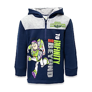 Disney Pixar Toy Story Buzz Lightyear Toddler Boys Half Zip Hoodie 4T