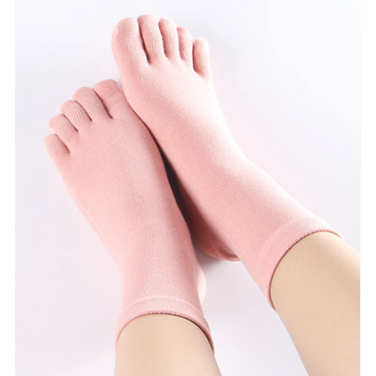 Lanmiya Women's Toe socks Cotton Five Finger Socks For Running Athletic 4 Pack