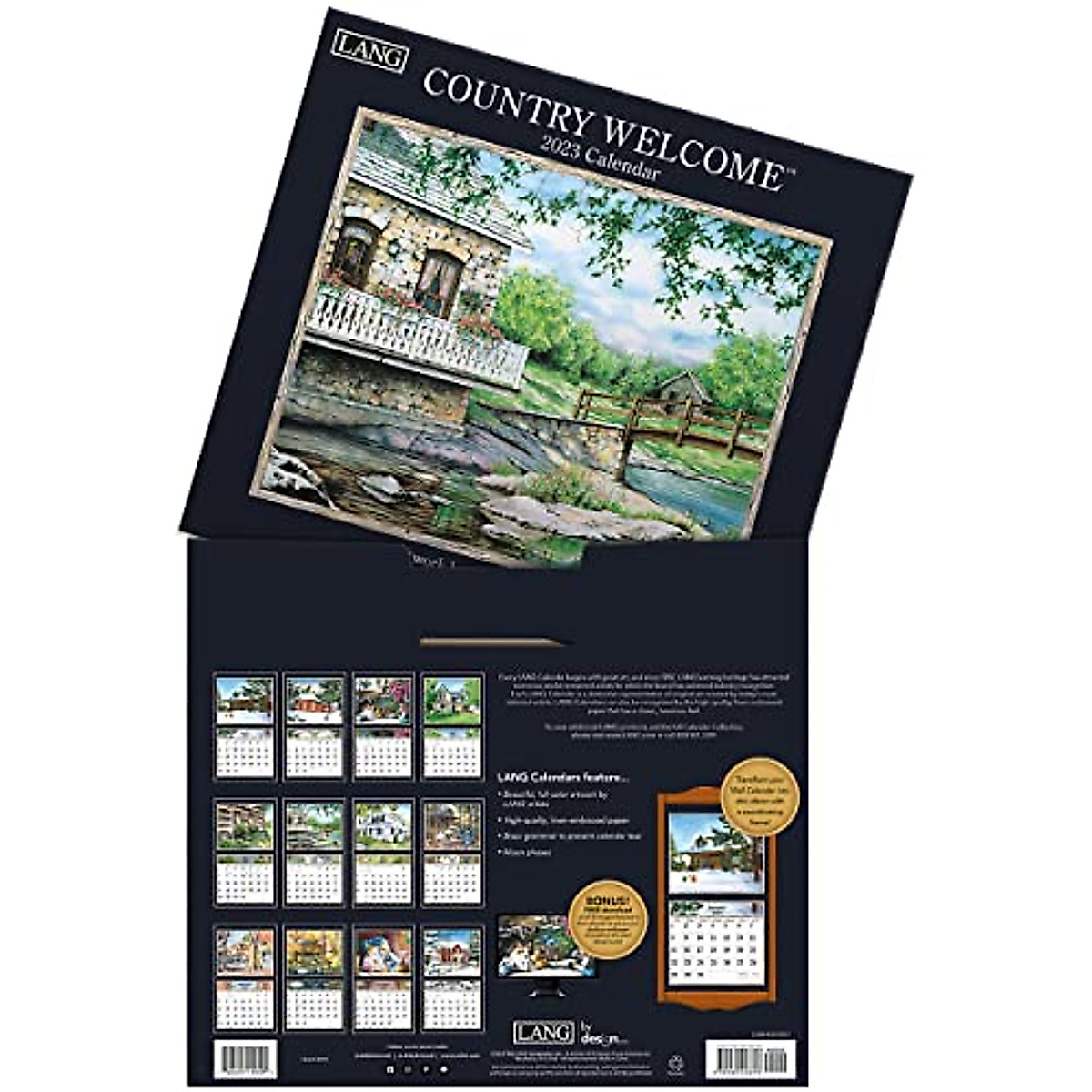 LANG COUNTRY WELCOME 2023 WALL CALENDAR