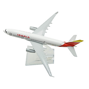 TANG DYNASTY(TM) 1:400 16cm Airbus A330 Iberia Airlines Metal Airplane Model Plane Toy Plane Model