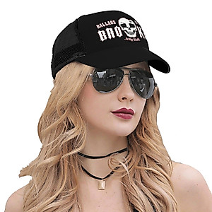 Jelly Rapper Singer Roll Adjustable Baseball Cap Comfortable Men's Mesh Fishing Hat Snapback Trucker Hat Comfort Suitable for Sports Such as Running Trucker Baseball Hats Black