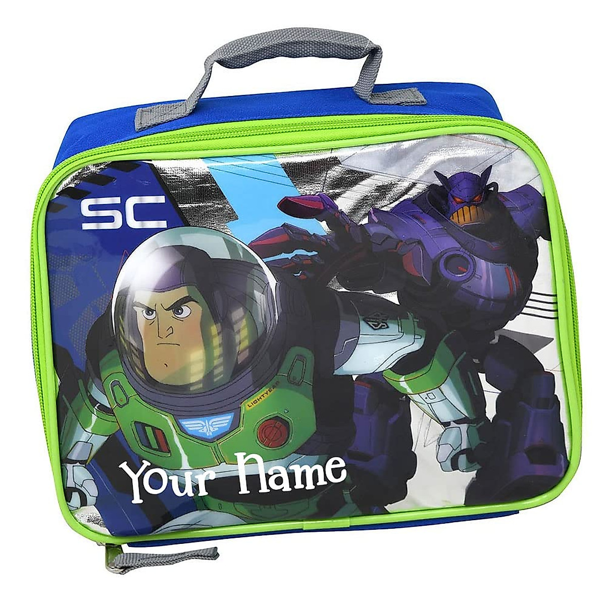 Disney Lunch Box for Kids - Personalized Buzz Lightyear Lunch Bag - Toy Story School Supplies - Insulated Lunch Bag - Food Container Accessory