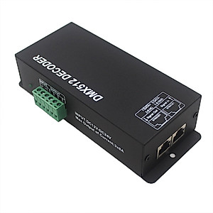 JOYLIT DMX512 Decorder LED Controller 3 Channels 3X8A 288W Digital Display DC 12V-24V for RGB 5050 3528 LED Strip Light