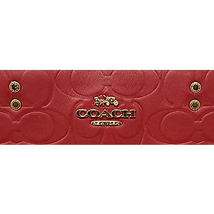 Coach Women's Mini Lilly Carryall (Signature Leather - Cherry)
