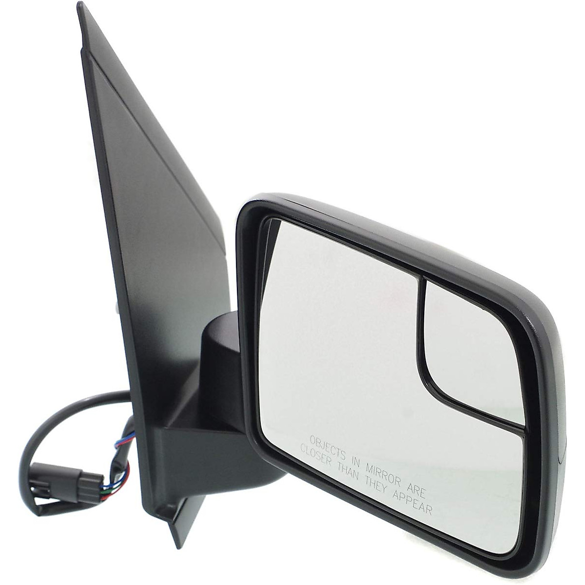 Kool Vue Passenger Side Power Mirror for Ford Transit Connect 2011-2013 With Spotter Glass Textured Built From October 4 2010