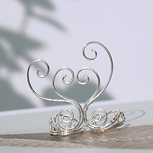 OwMell Non-Piercing Elf Ear Cuffs, Flexible and Durable, Handmade Alloy Metal, Fits Most Earring Sizes