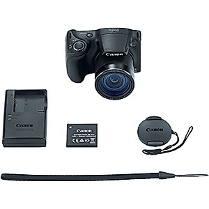 Canon PowerShot SX400 Digital Camera with 30x Optical Zoom (Black) (Discontinued by Manufacturer) (Renewed)