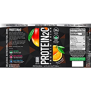Protein2o 20g Whey Protein Isolate Infused Water Plus Electrolytes, Sugar Free Sports Drink, Ready To Drink, Gluten Free, Lactose Free, 20g Variety Pack, 16.9 Fl Oz (12 Count)