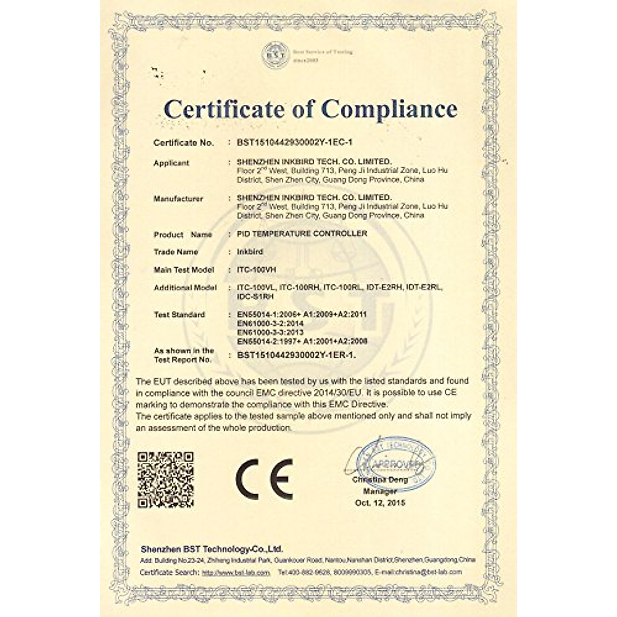 Inkbird ITC-100 PID Thermostat SSR Heat Sink Temperature Controller Relay Alarm Output 100 - 240V (ITC-100VH+ K Sensor)