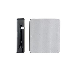 ISLANDSAFE Safe Accessories External Emergency Battery Pack Box, Double Head for Safe Box, Home, Office, White