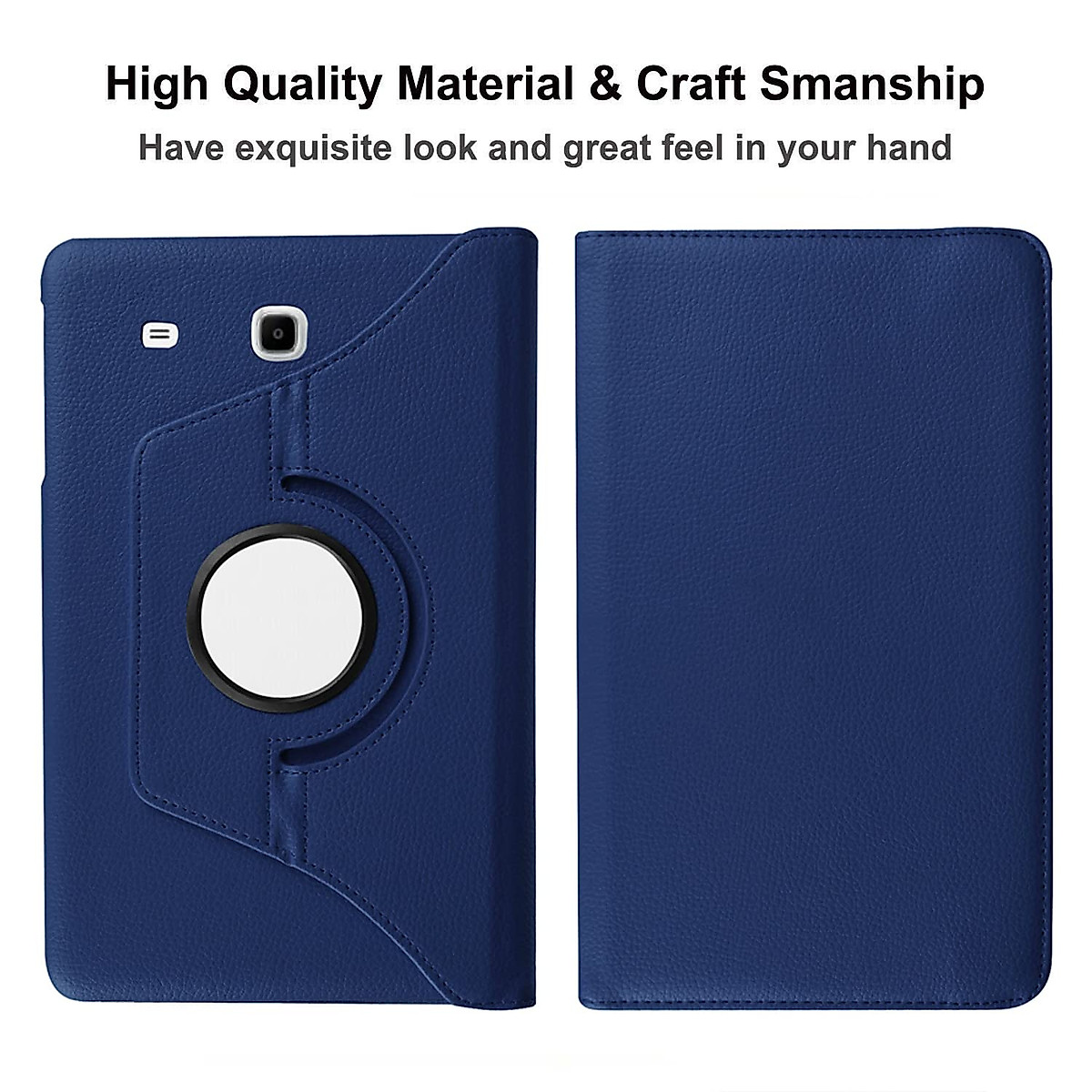 Case for Samsung Galaxy Tab A 7.0 inch 2016 Tablet (SM-T280 SM-T285),360 Degree Rotating Stand Case Full Protective Cover,with Stylus Pen,Screen Film (Deep Blue)