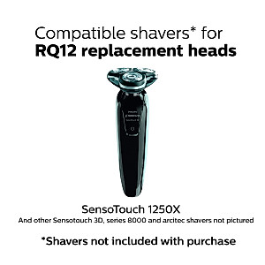 Philips Norelco RQ12PRO Replacement ShaverHead for Series 8000 (SensoTouch 3D) and arcitec