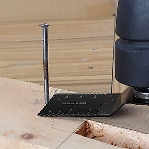 Mixed Wood Oscillating Multitool Saw Blade Set Fits Fein Multimaster, Porter Rockwell Cable,Black & Decker,Bosch Craftsman,Ridgid Ryobi,Makita Milwaukee,Dewalt, Chicago (12 PCS)