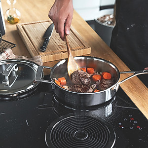 Demeyere Industry 5-Ply 3-qt Stainless Steel Saute Pan