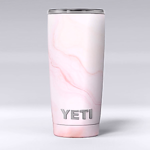 Design Skinz Marble Surface V1 Pink - Skin Decal Vinyl Wrap Kit Compatible with The Yeti Rambler Cooler Tumbler Cups