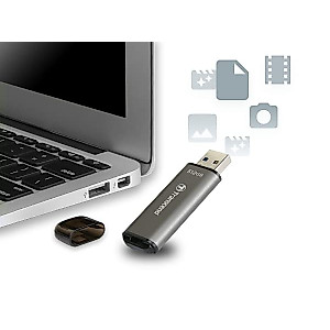 Transcend 128GB JetFlash 920 USB 3.2 Gen 1 Flash Drive TS128GJF920, Grey