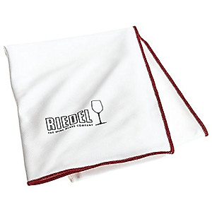 Riedel O Wine Tumbler Champagne, Set of 6 Includes Wine Pourer with Stopper and Polishing Cloth Bundle